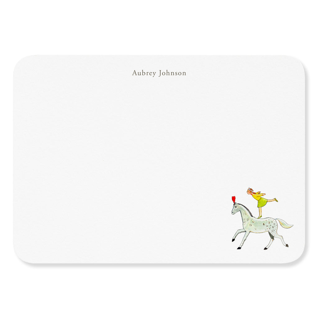 Circus Girl - Personalized Note Cards by Felix Doolittle