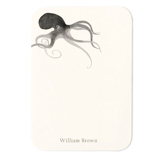 Octopus - Small Note Cards by Felix Doolittle
