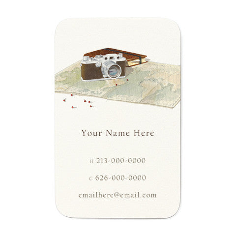 Map and Camera - Personal Calling Cards by Felix Doolittle