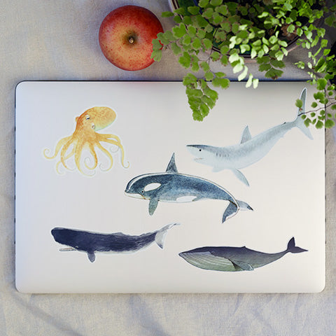 Lend a Hand - Octopus - Vinyl Sticker by Felix Doolittle